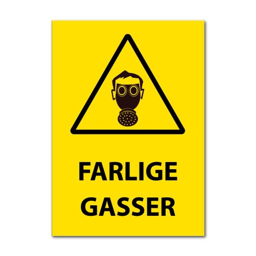 Fareskilt - Farlige gasser